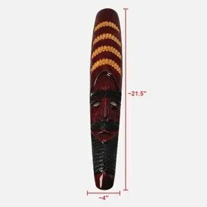Wall Decor | Hand Carved Wooden African Face Mask Tribal Wall Art ...